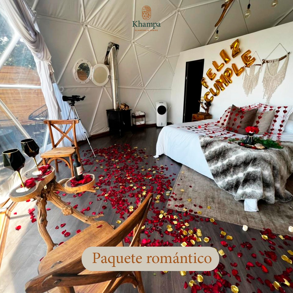 Glamping – Domo Rústico – Khampa Glamping